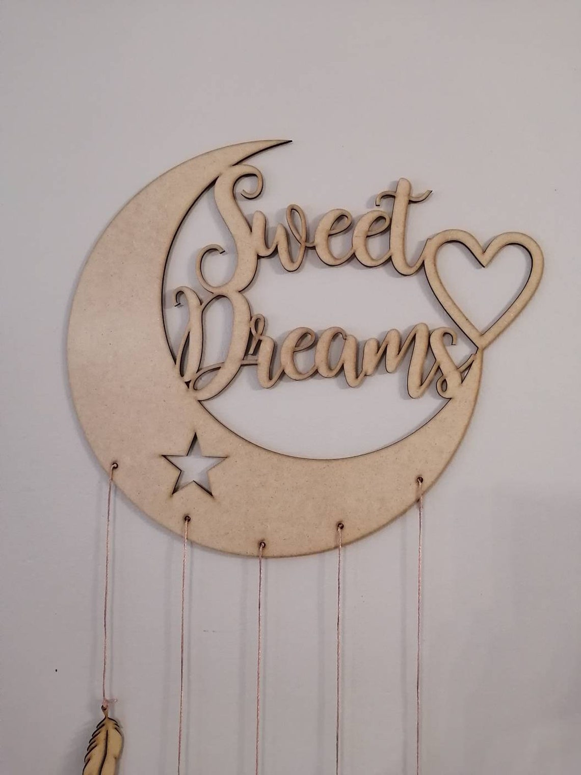 Sweet dreams laser cut file. Sweet dreams wall decor lasercut | Etsy