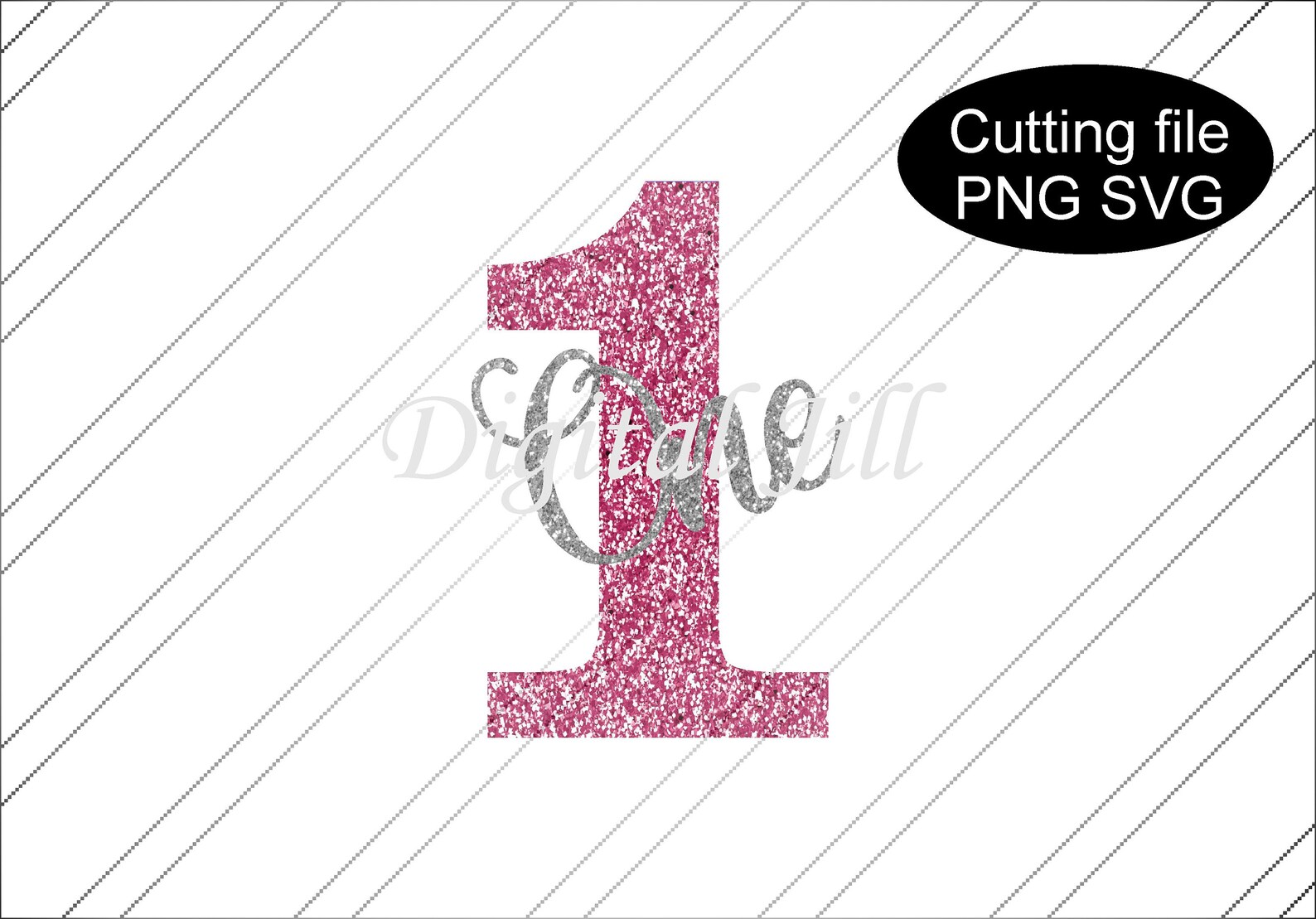 One Number 1 svg file. One 1 Cake topper. Digital file. 1st | Etsy