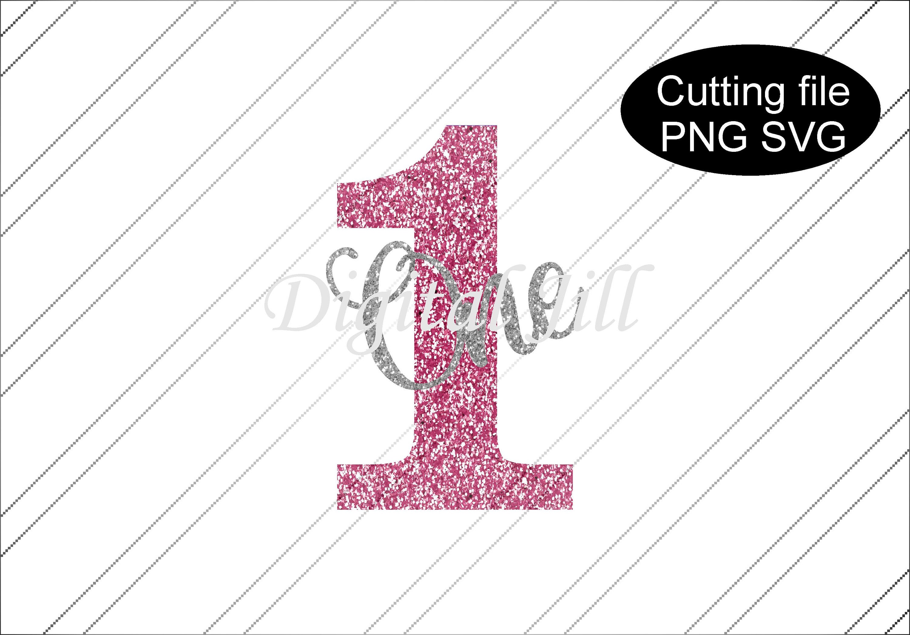 One Number 1 Svg File. One 1 Cake Topper. Digital File. 1st - Etsy