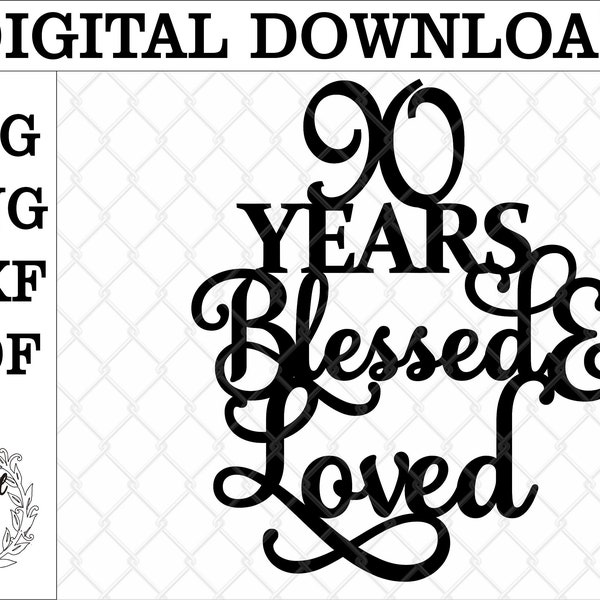 80 Years Blessed and Loved Svg - Etsy Canada