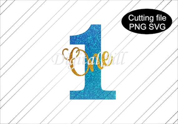 One Number 1 Svg File. One 1 Cake Topper. Digital File. 1st | Etsy Ireland