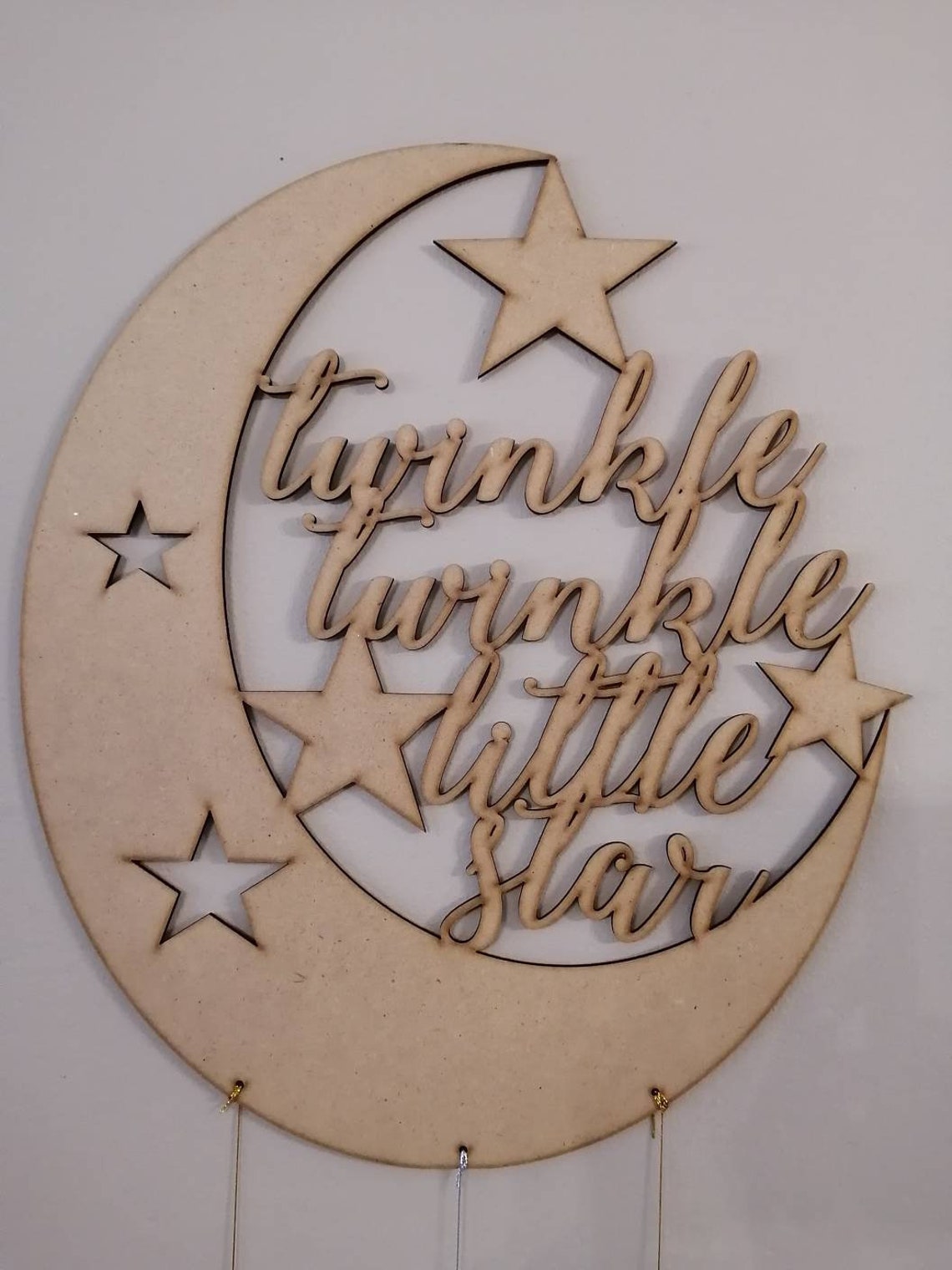 Twinkle twinkle little star laser cut file. wall decor | Etsy