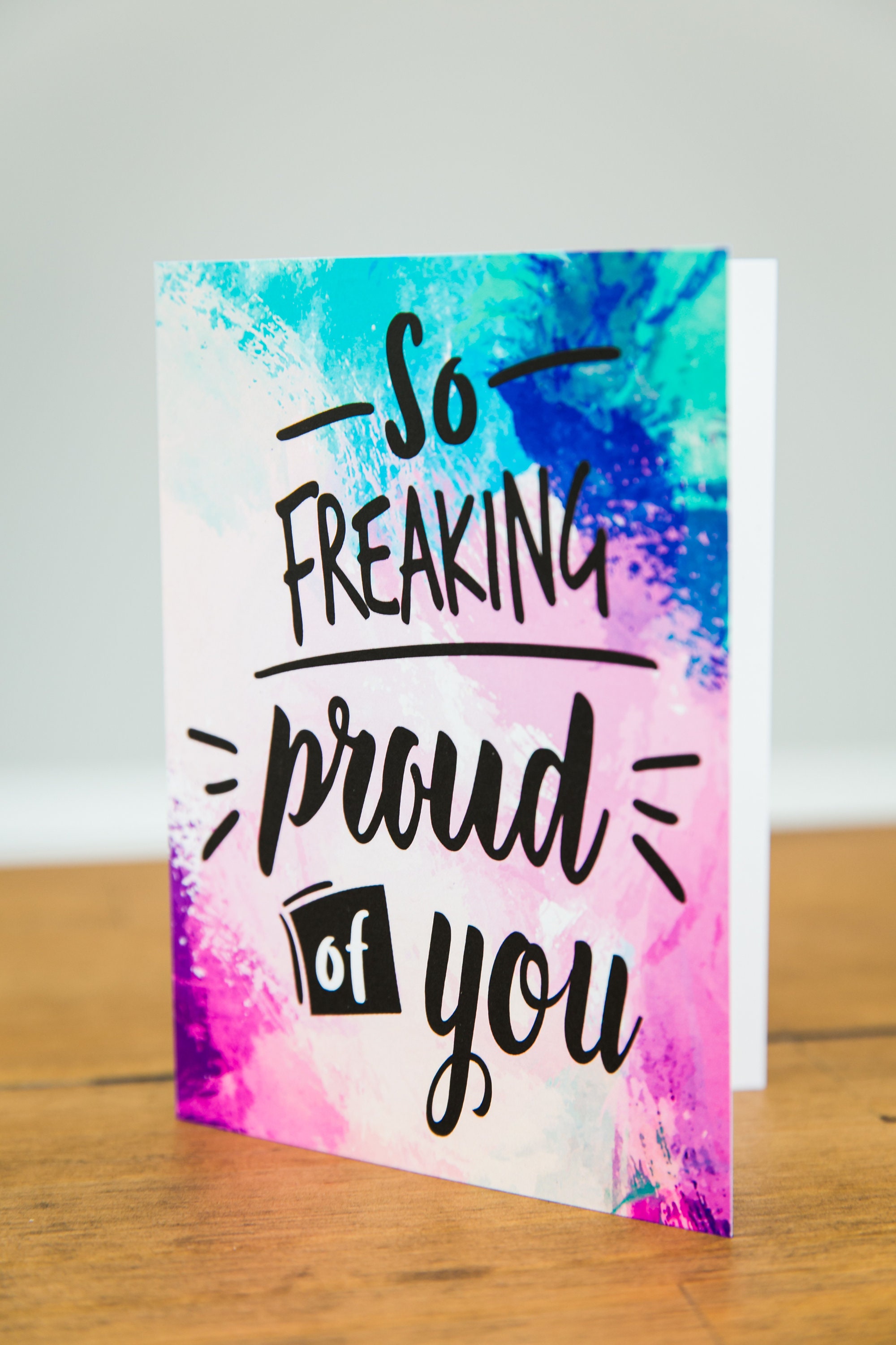 Proud of You Card: Encouragement Congratulations Card - Etsy