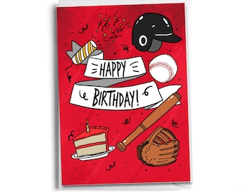 Baseball Life Lessons Greeting Card - Birthday - Encouragement ...