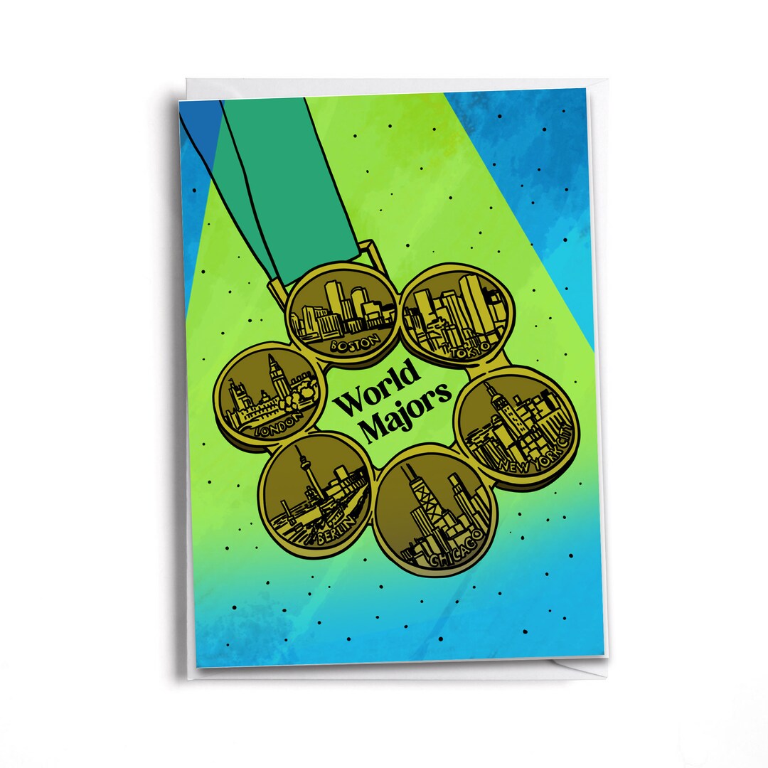 World Major Marathons - Congratulations 6 Star Chaser Card | Boston ...
