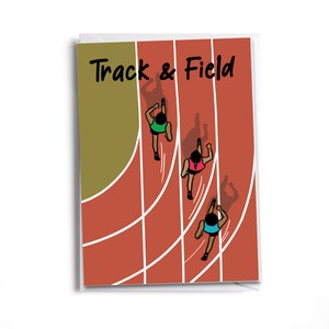 Track Runner Congratulations Card - Etsy