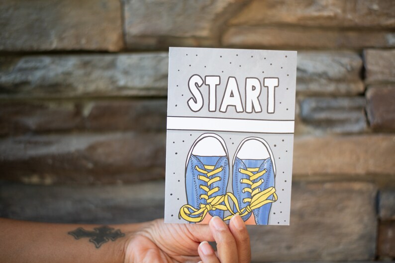 Card for a Runner Card for a Walker Courage to Start Card - Etsy