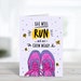 She Will Run Printable Downloadable Card Digital Instant Download Card ...