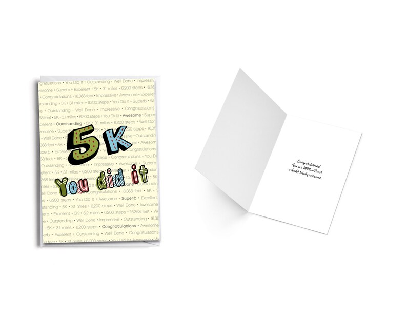 5K Runner Greeting Cards | 3.1 Miles | 5 Run Pack - Etsy