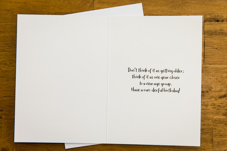 Happy Birthday Runner Run Happy Card blue - Etsy