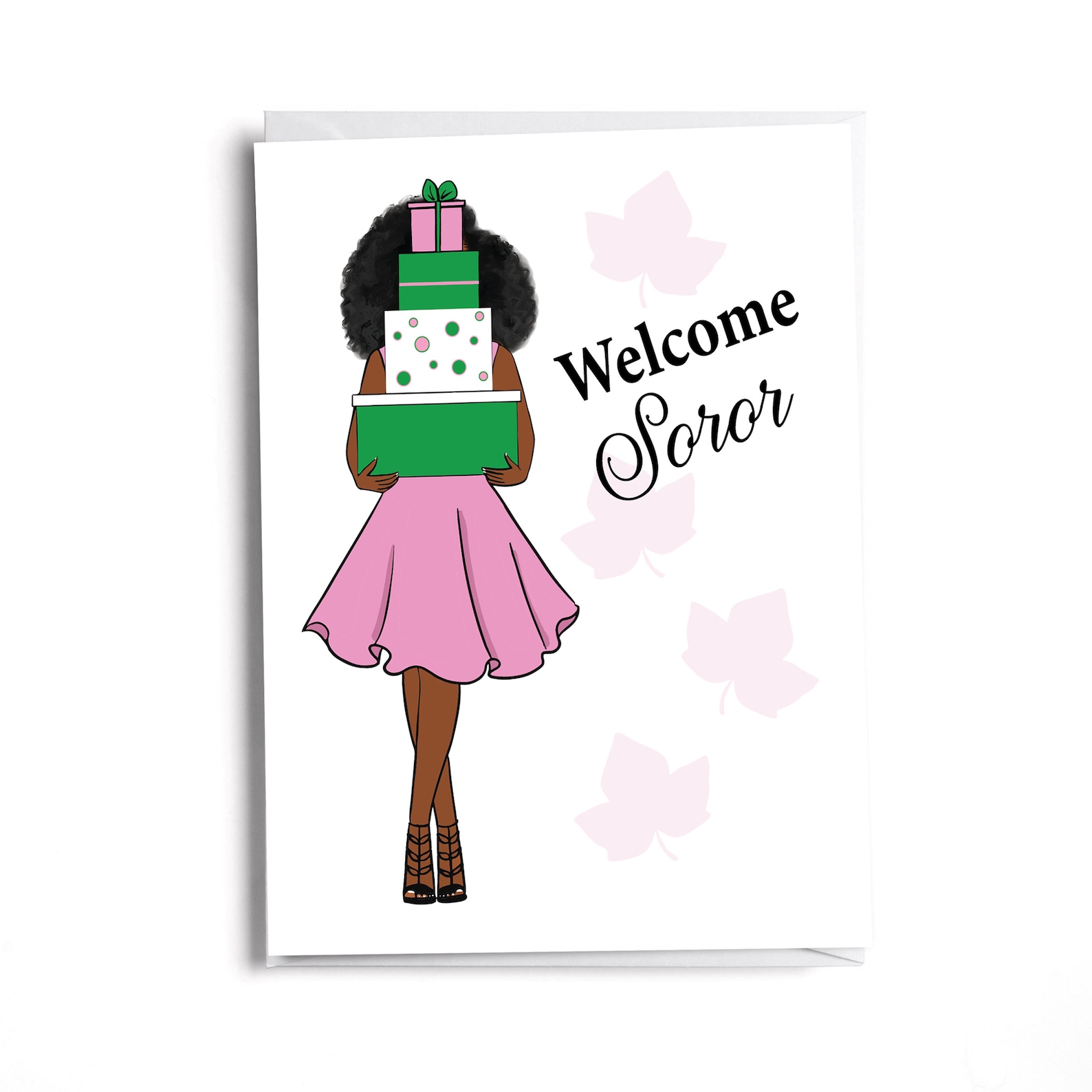 Pink and Green Sisterhood | Welcome Soror | Happy Birthday |thank You ...