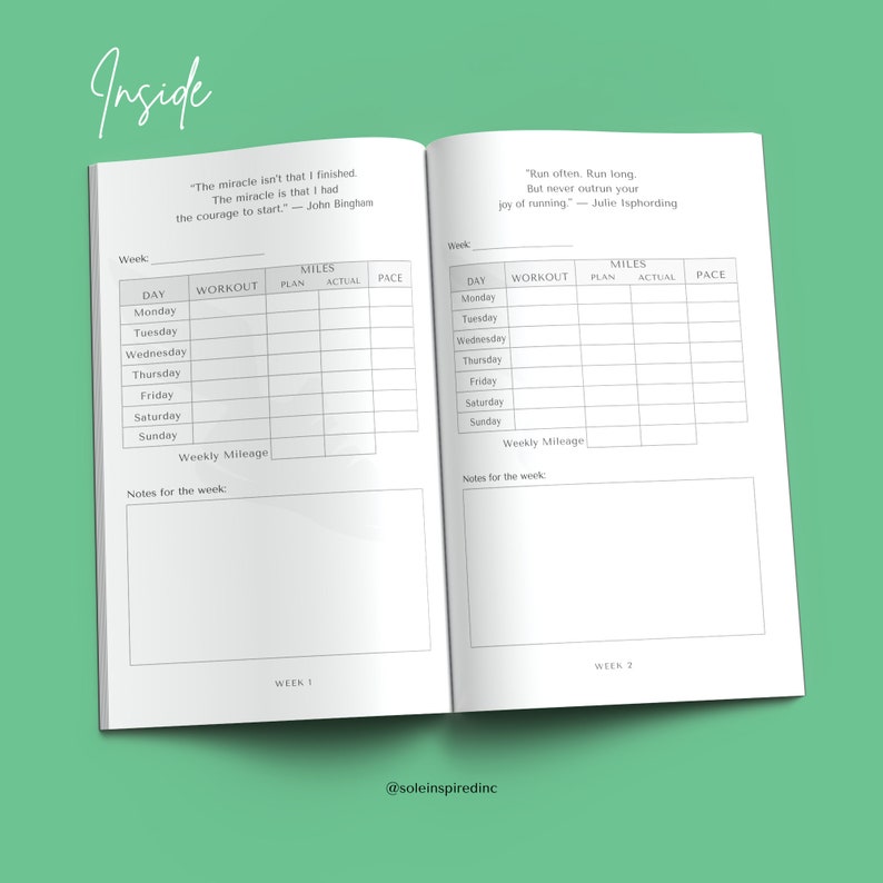 The 52-week Running Log: Journal Workouts, Improve Your Runs and Be ...