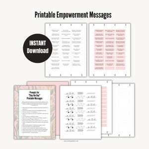 Slay the Day Printable Empowerment Message Sheets | Uplifting and ...