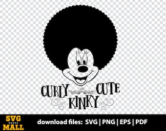 Afro minnie mouse | Etsy