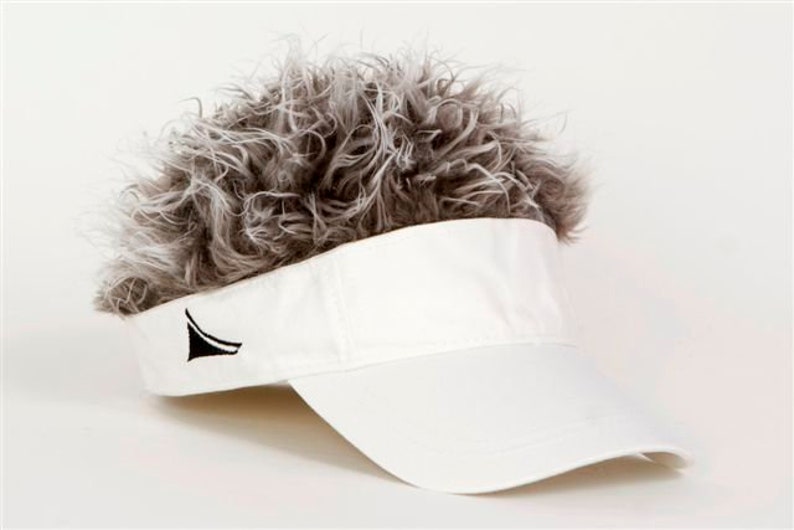 Flair Hair White Visor Grey Hair - Etsy