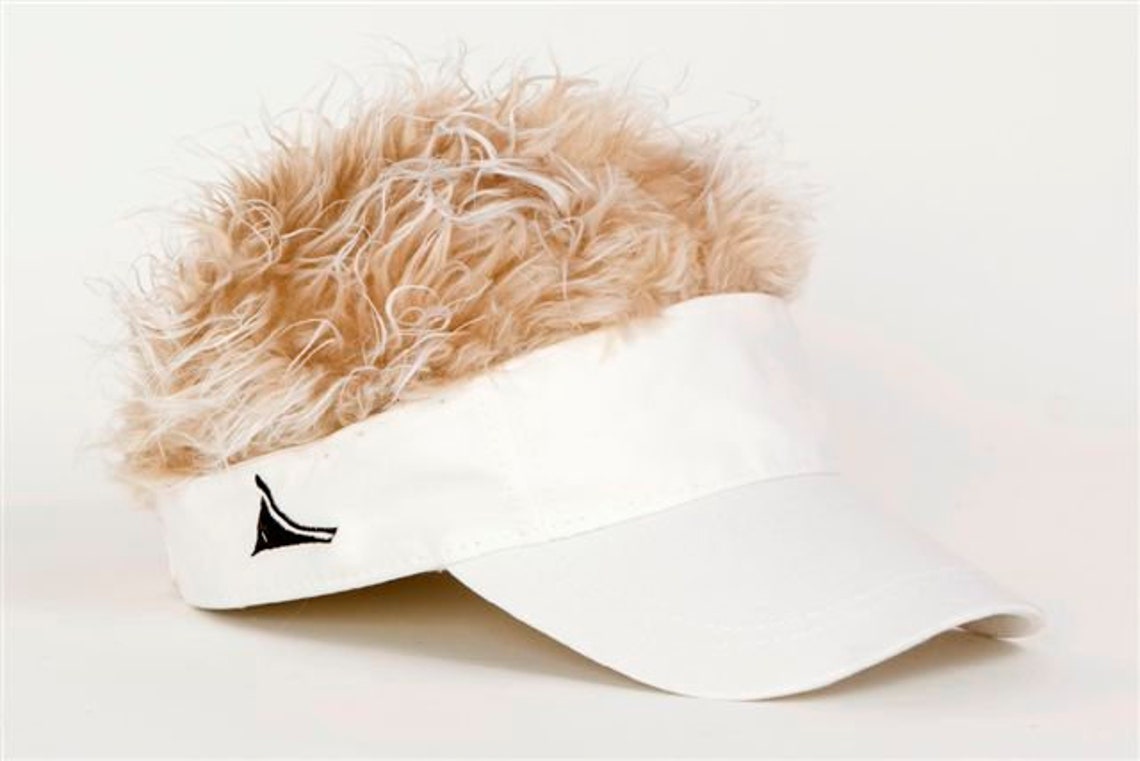 Flair Hair White Visor Blonde Hair - Etsy