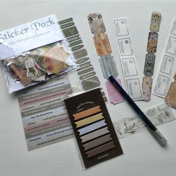 Ephemera Stickers - Etsy UK