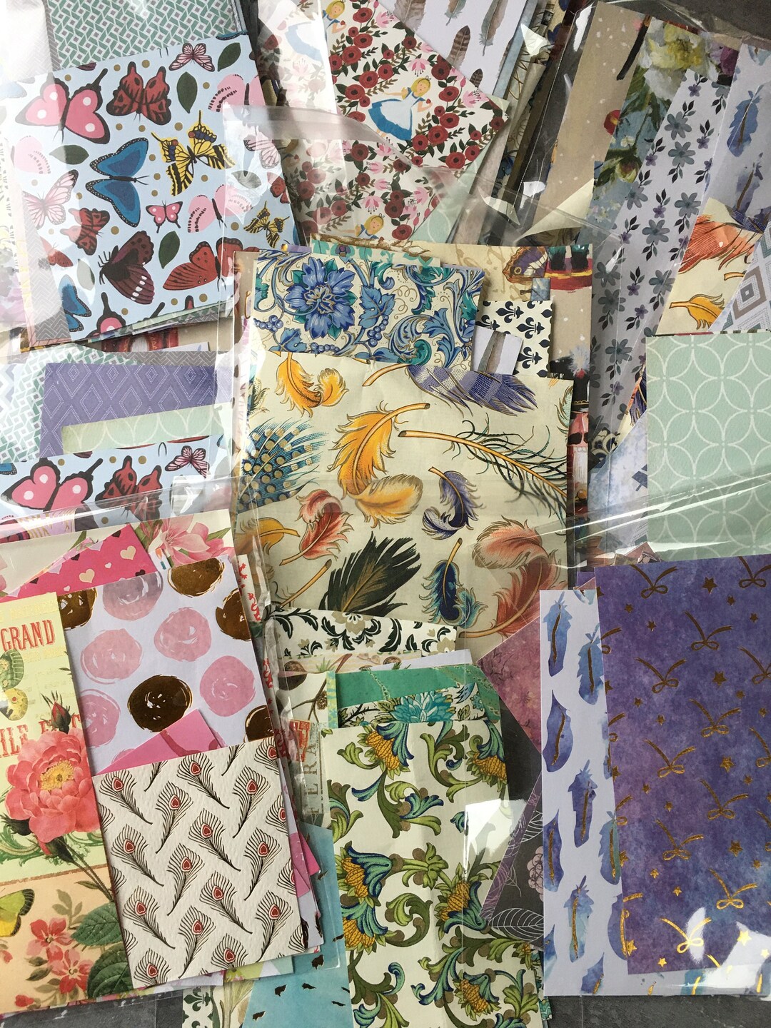 Grab Bag of Craft paper Grab Bag Florentine Paper, Paper Pieces, Paper ...
