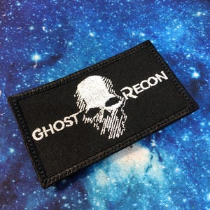 Recon Skull Morale Embroidered Patch Hook Fastener Backing - Etsy