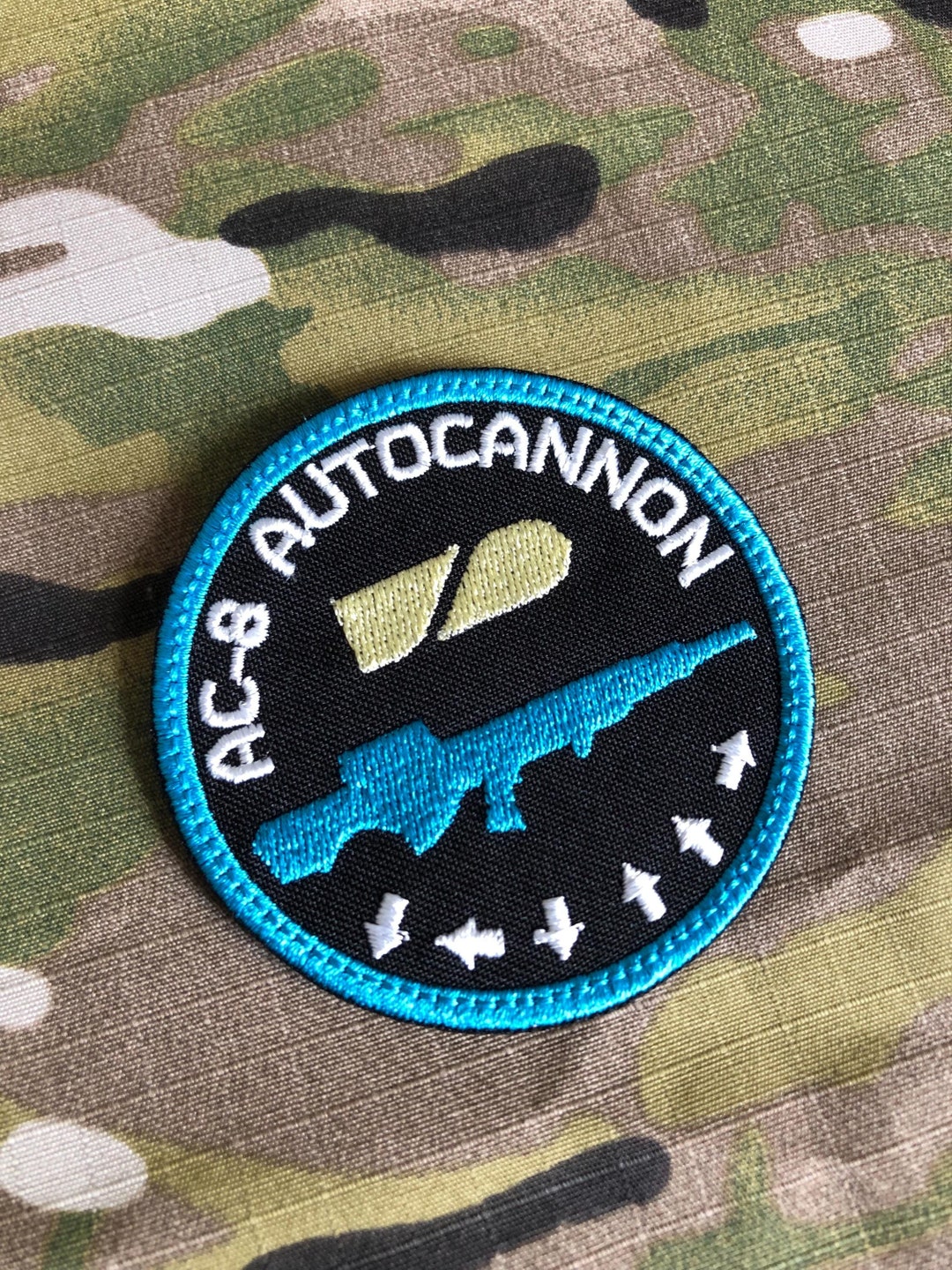 AC-8 Autocannon Embroidered Patch Morale Velcro - Etsy