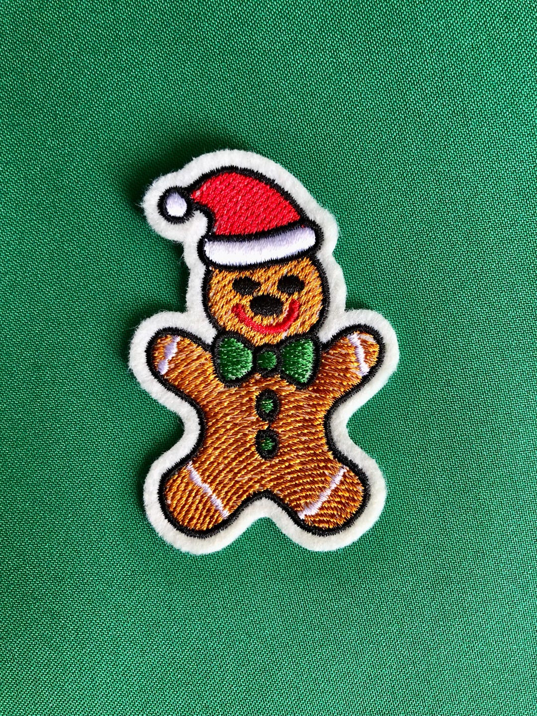 Gingerbread Man Embroidered Patch Iron on Sew on Holiday - Etsy