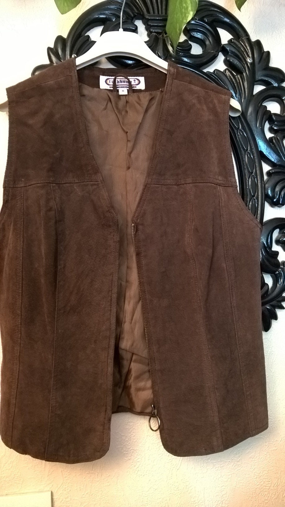 FISHBONE Brand, Sister, Sleeveless Vest, Suede Vest, Brown Color ...