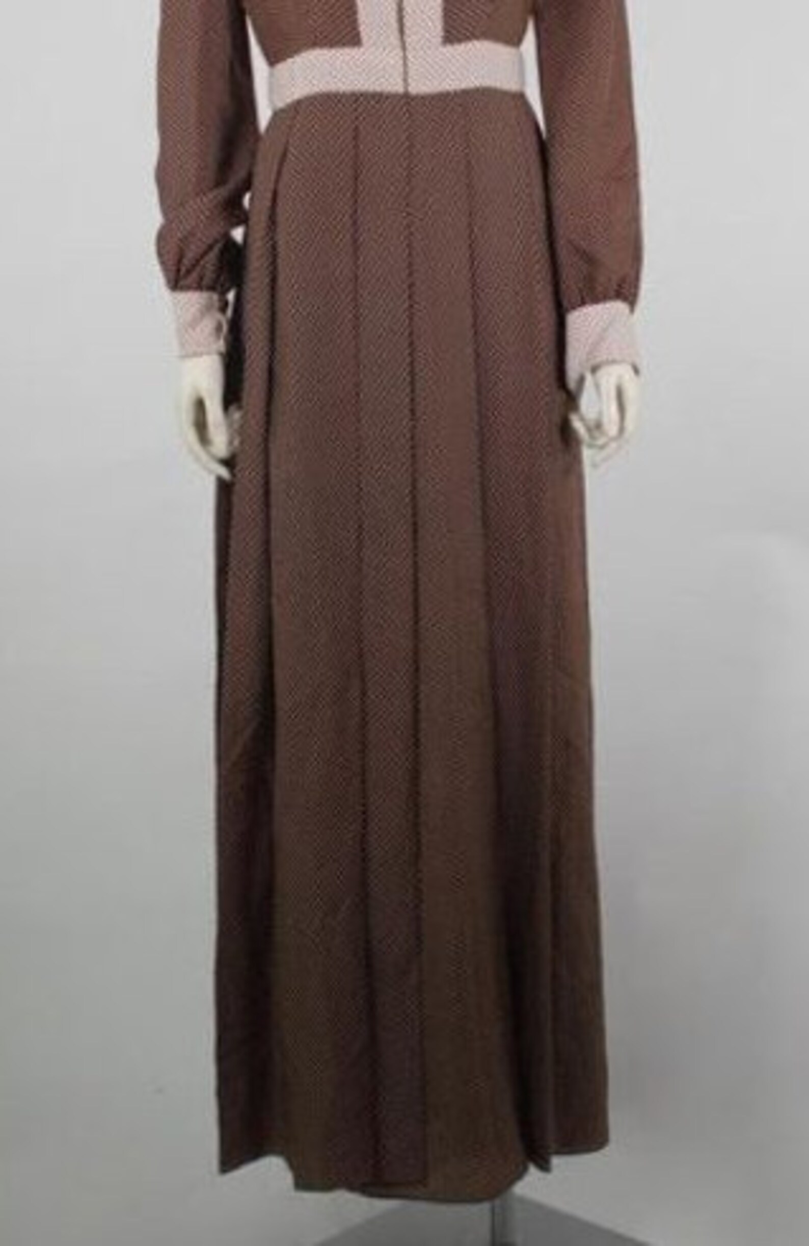 JEAN ALLEN London Vintage,vintage Dress,pattern of Mini Squares,browns ...