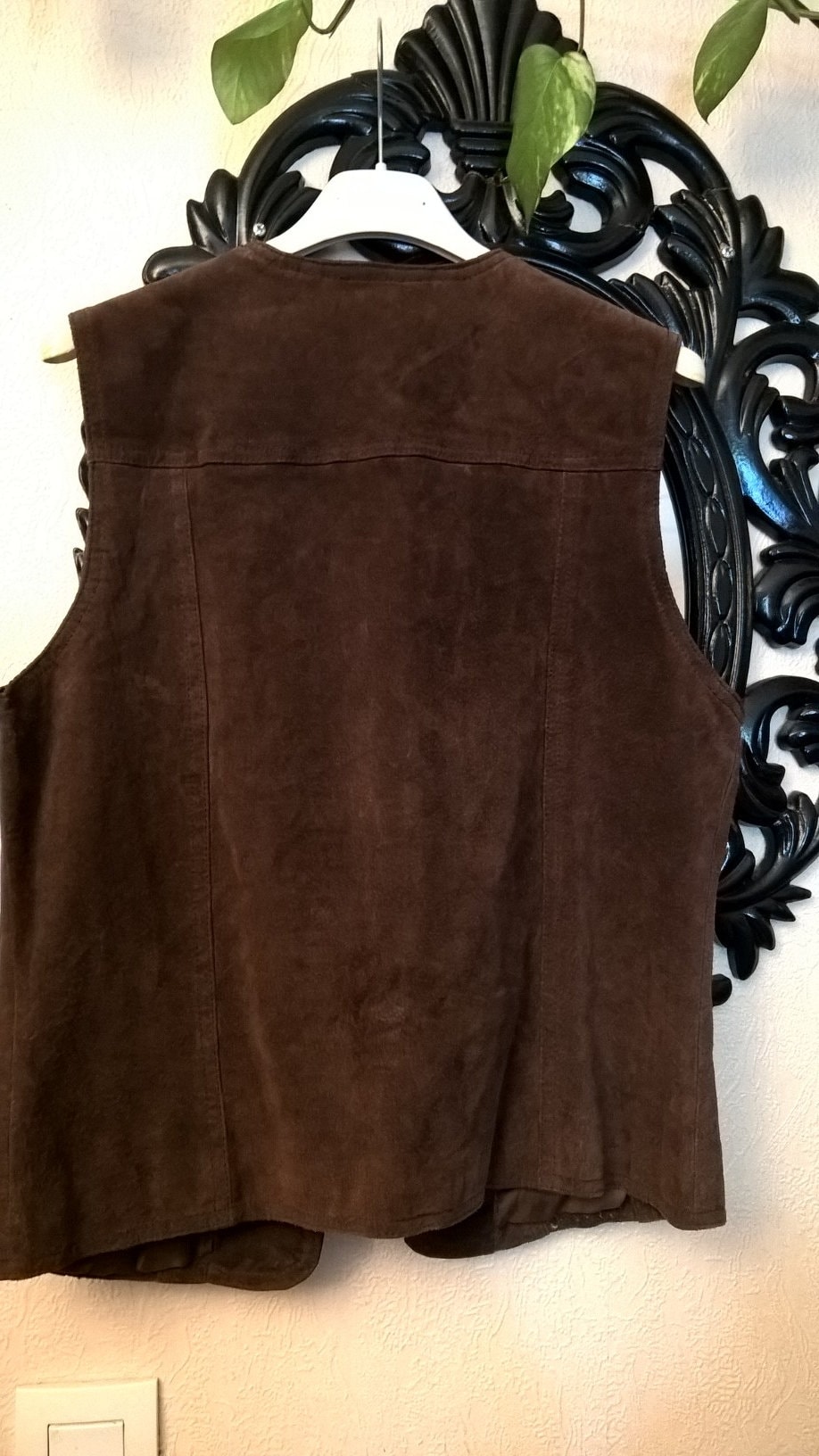 FISHBONE Brand, Sister, Sleeveless Vest, Suede Vest, Brown Color ...