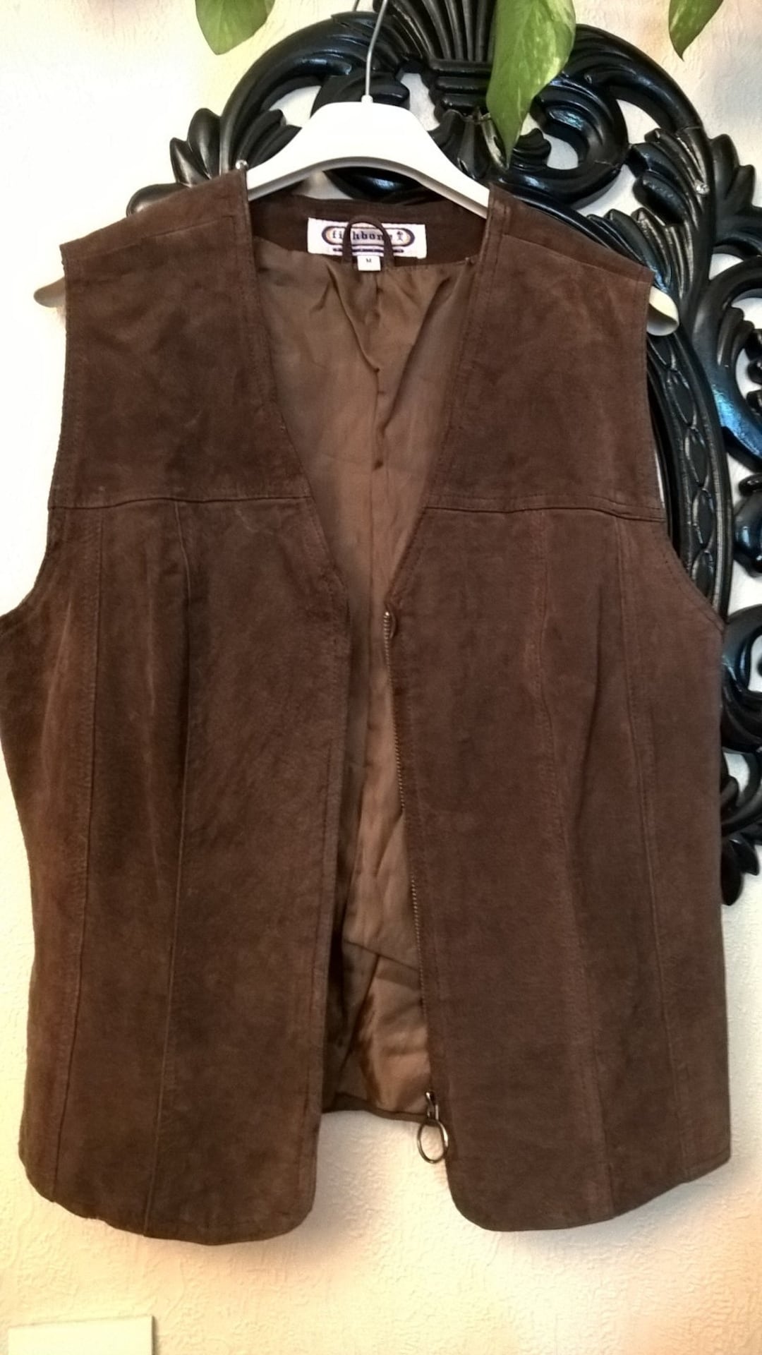 FISHBONE Brand, Sister, Sleeveless Vest, Suede Vest, Brown Color ...