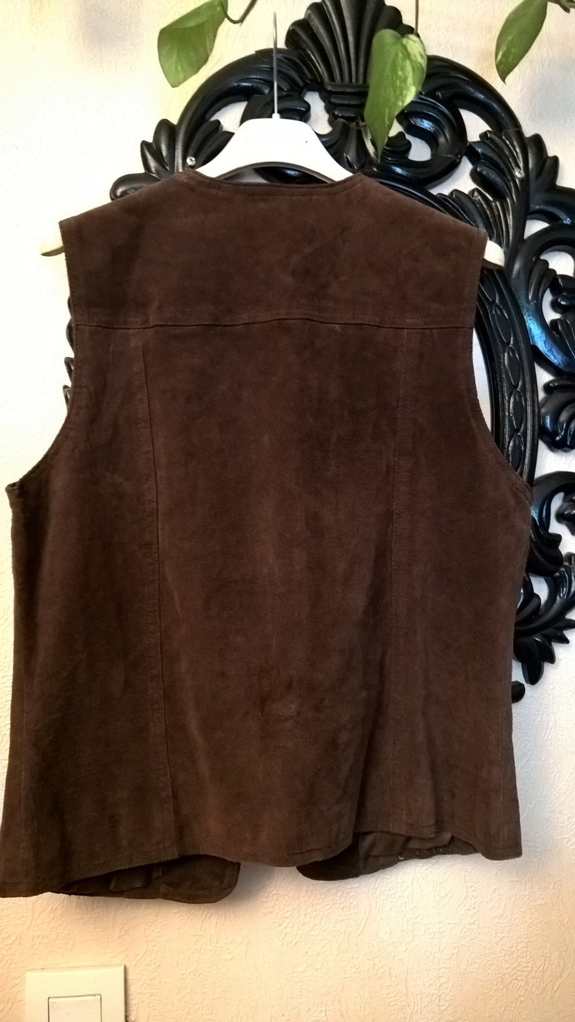 FISHBONE Brand, Sister, Sleeveless Vest, Suede Vest, Brown Color ...