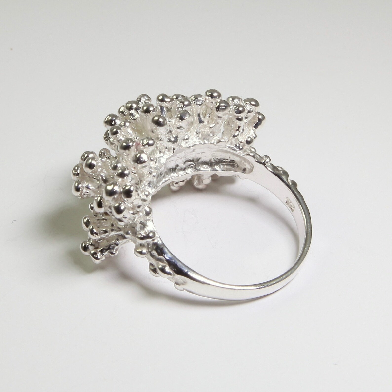 Sterling Silver Clara Cluster Ring - Etsy