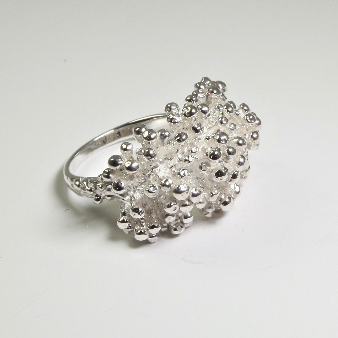 Sterling Silver Clara Cluster Ring - Etsy