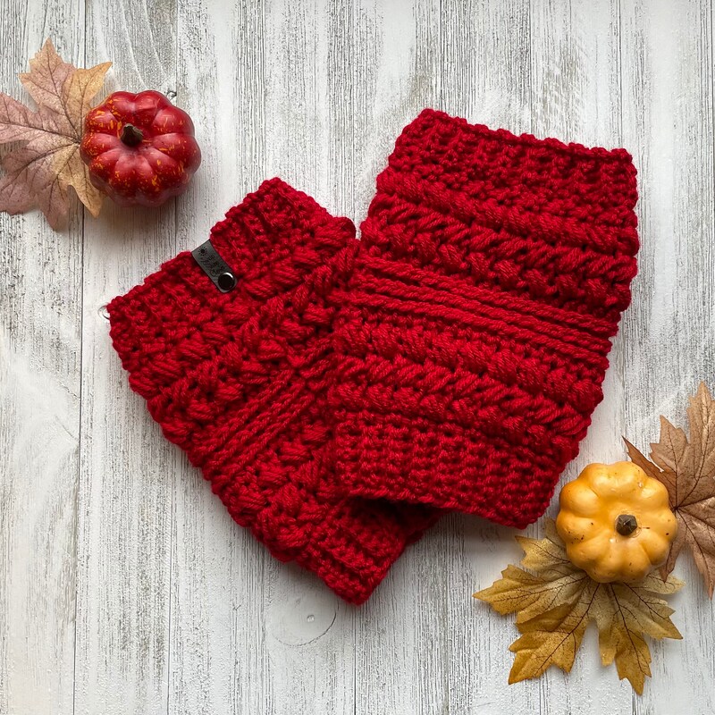 Red Boot Cuffs - Etsy
