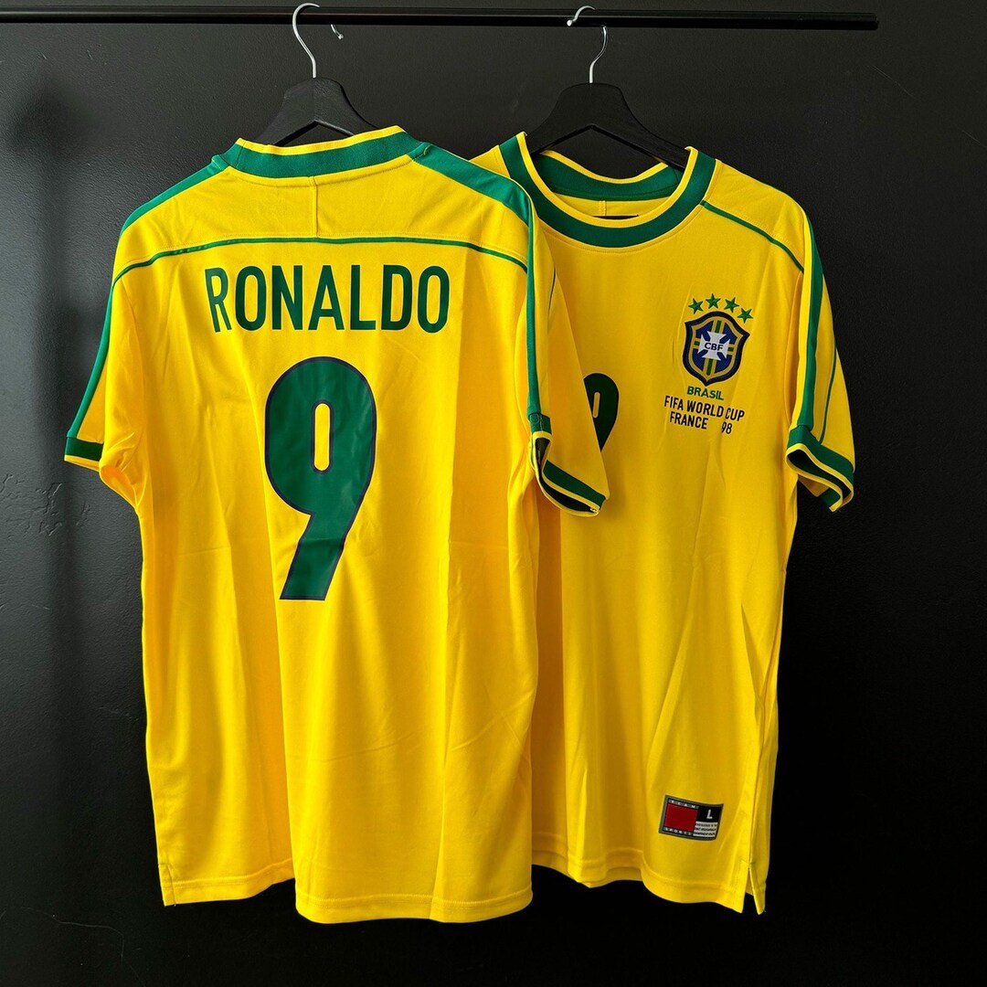 Brazil 1998 Ronaldo 9 World Cup Classic Legacy Football Shirt - Etsy