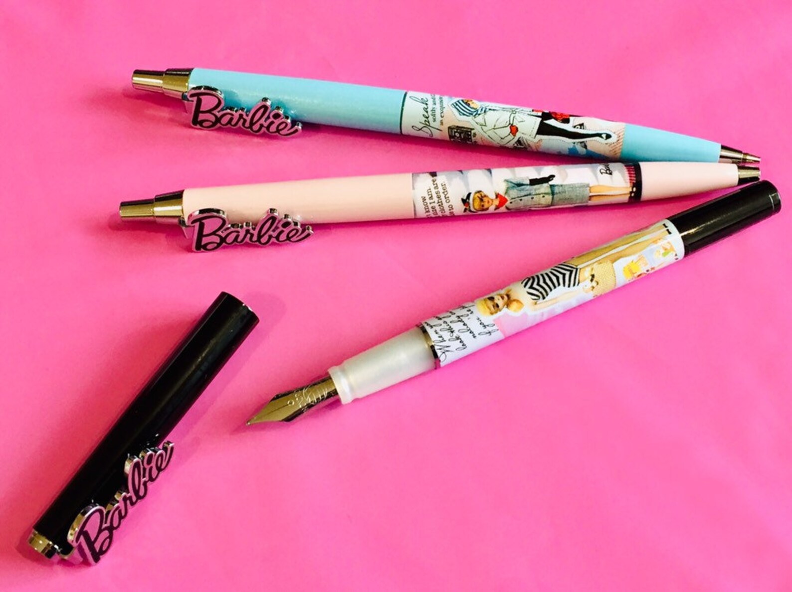Set of 3 Barbie Pens Vintage Style Barbie Pens Set de 3 | Etsy