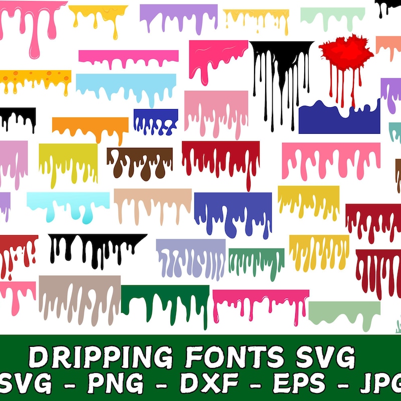 Drip Svg - Etsy