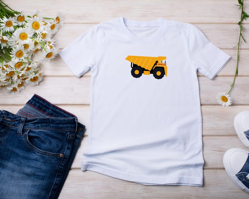Construction Trucks SVG Bundle: Excavator, Crane, Digger (digital Files ...