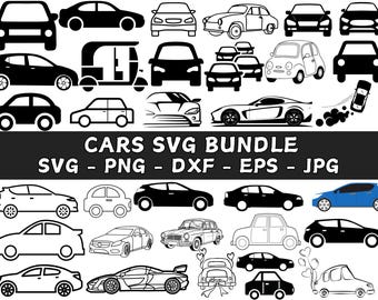170+ Car Svg Bundle, Retro Car Silhouette Svg, Sports Car Svg, Classic ...