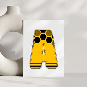 Cute Bee Doodle Alphabet Bee Alphabet Svg Cute Bee Font Svg Bee Doodle ...