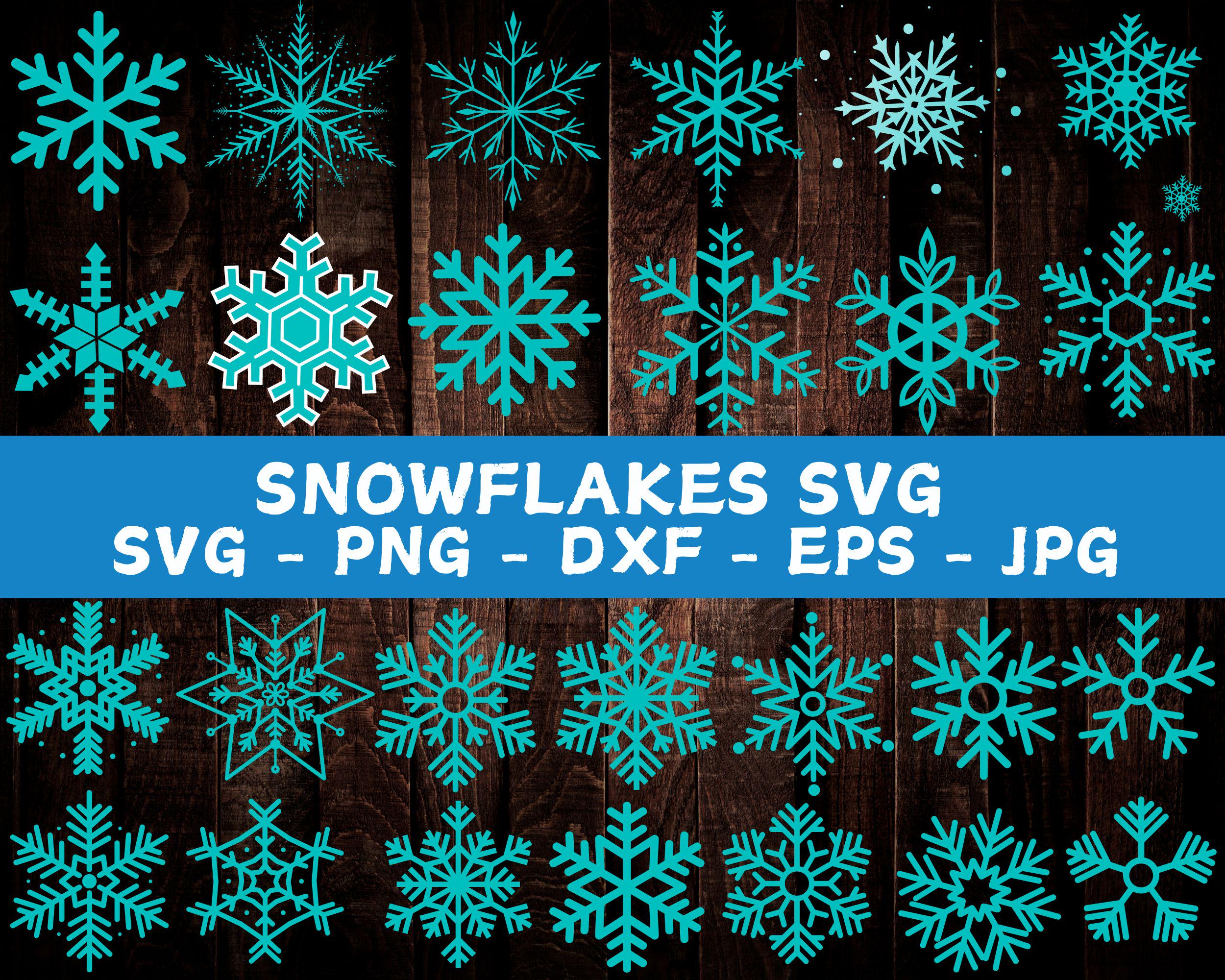 Snowflake Svg, Snowflake Svg Bundle, Snowflake Clipart, Snowflake Cut ...