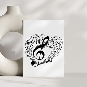 Music Notes SVG Bundle: Vector Clipart, Cut Files (digital Download) - Etsy