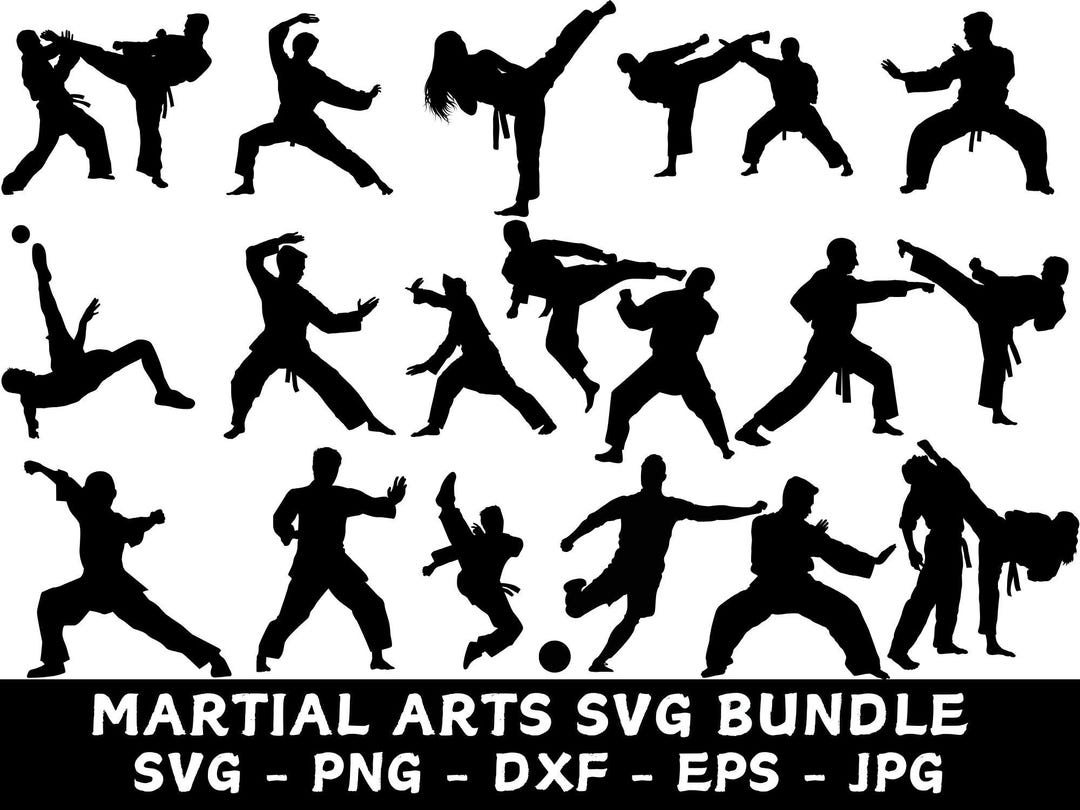 Martial Arts SVG\ PNG\ Martial Artist Svg\ Kung Fu Svg\ Ninja Svg ...