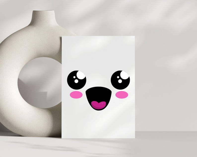 Kawaii Faces SVG Bundle, Anime Emoji Clipart (commercial Use) - Etsy