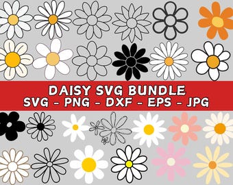 Daisy Svg, Daisy Clipart, Daisy Png, Wildflower Svg, Daisy Flower Svg ...