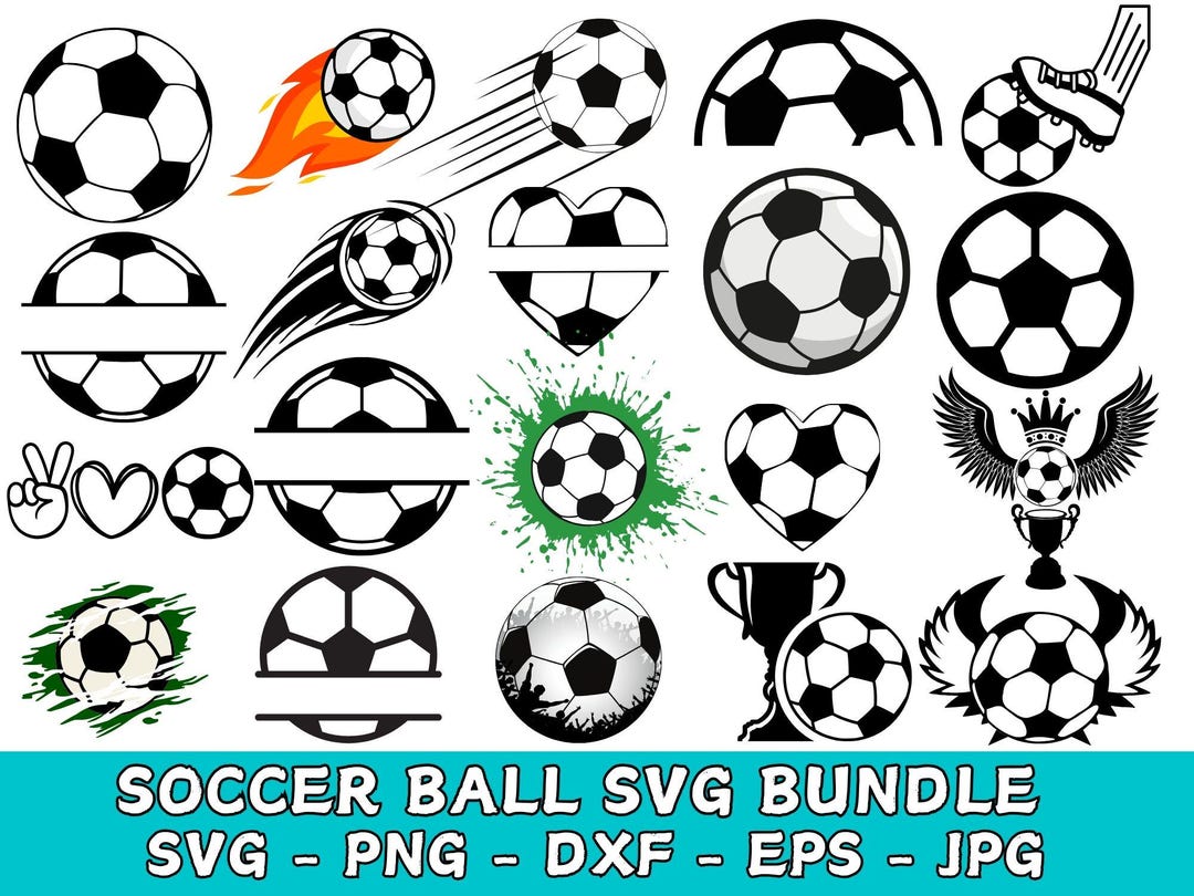 Soccer Svg Bundle, Soccer Ball Monogram Svg, Soccer Designs, Soccer ...