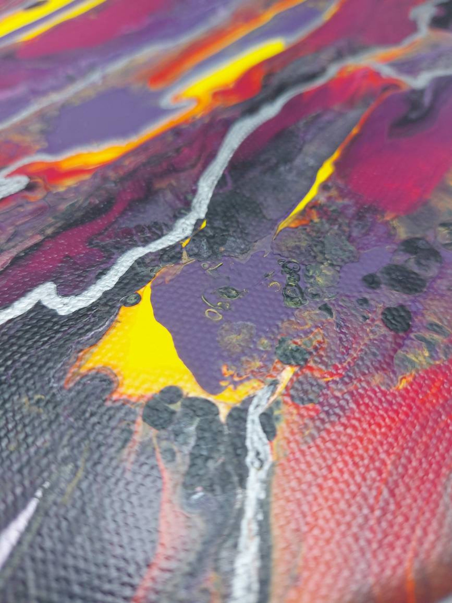 Acrylic Magma Canvas for Wall Decoration - Etsy