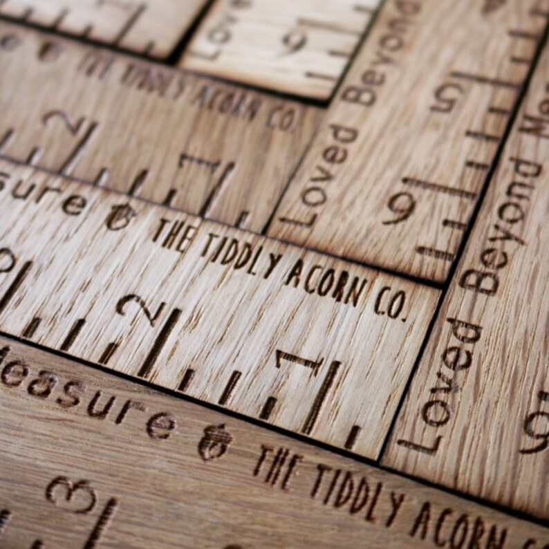 12th Scale Miniature Height Chart 1/12th scale for dolls | Etsy