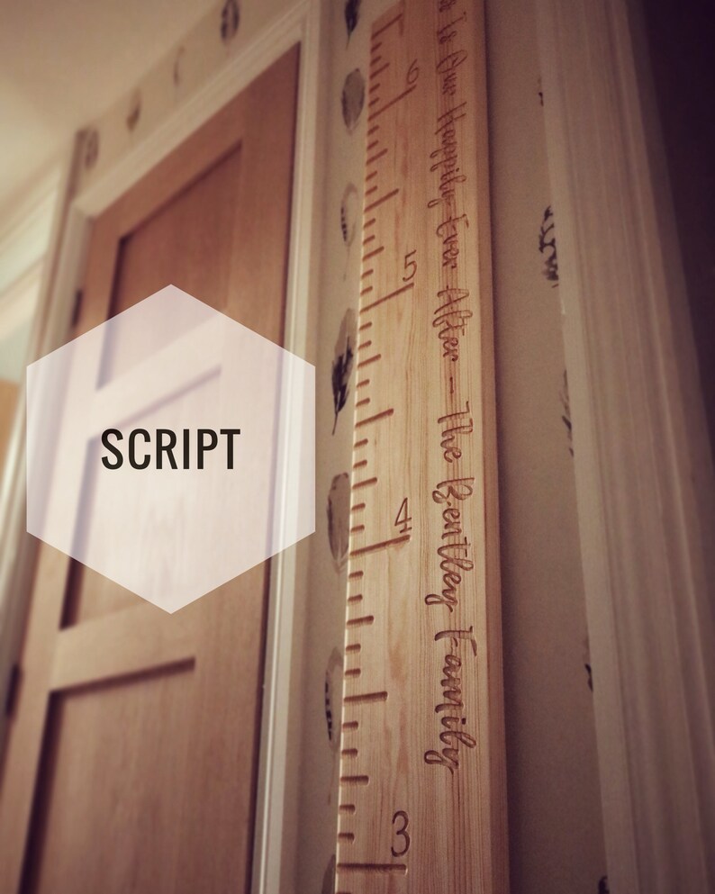 Personalised Wooden Height Chart Ruler Wooden Height Chart - Etsy