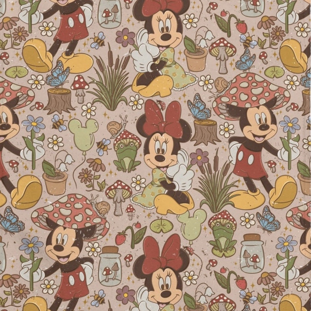 Cottage Core Inspired Mickey and Minnie Blanket | 30x40 Cute Mouse Baby ...