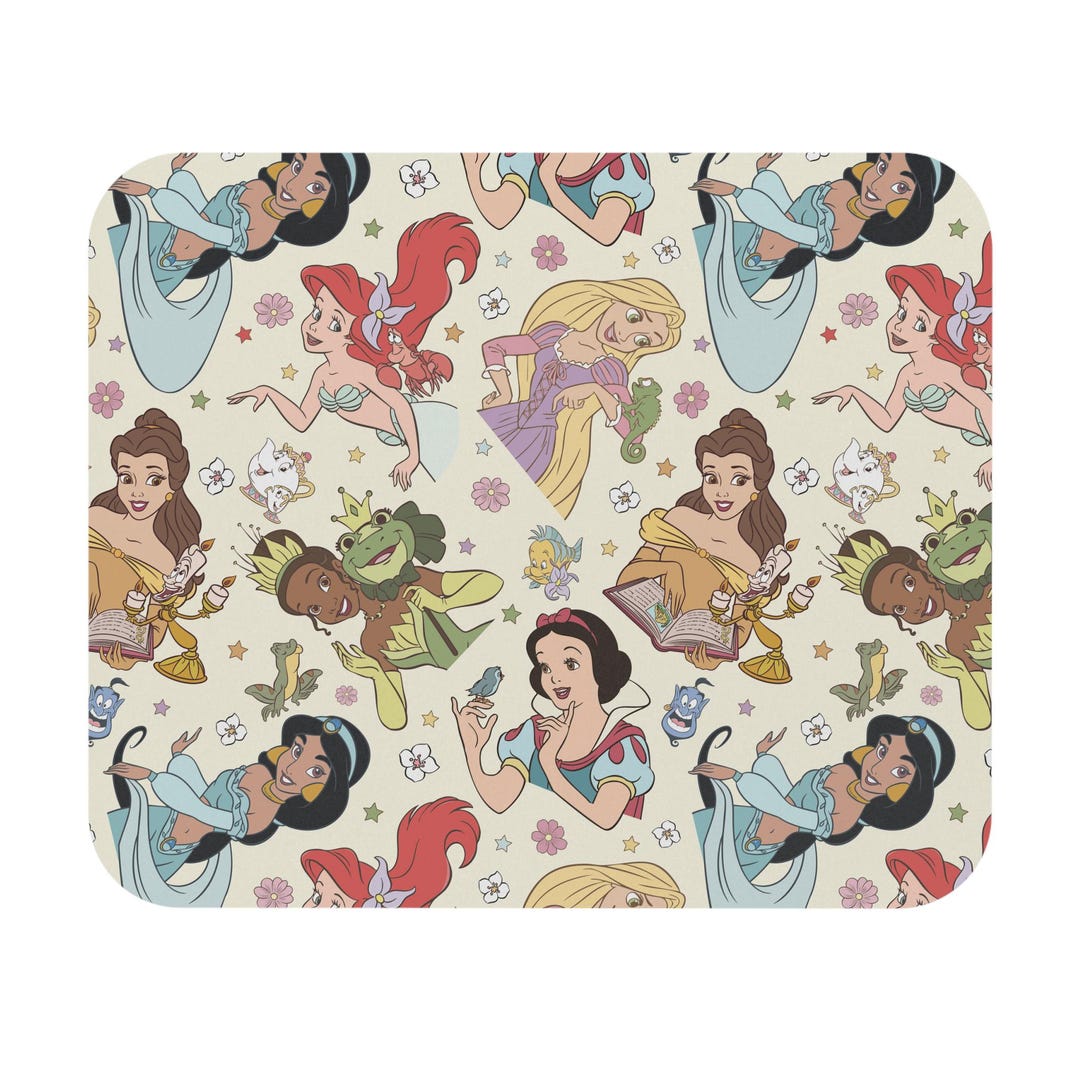 9x8 Princess and Friends Mouse Pad, Cute Disney-inspired Desk Accessory ...